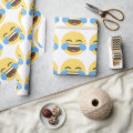 Laughing Emoji Wrapping Paper | Zazzle