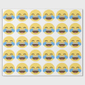 Laughing Emoji Wrapping Paper | Zazzle