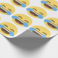 Laughing Emoji Wrapping Paper | Zazzle