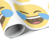 Laughing Emoji Wrapping Paper | Zazzle