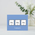 Laughing Gas Helium | Humorous Science Pun Holiday Postcard | Zazzle