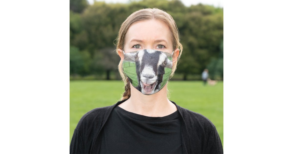 Laughing Goat Face Mask | Zazzle