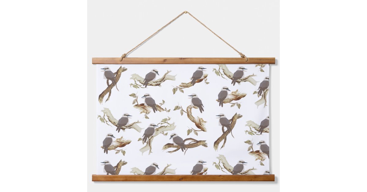Laughing Kookaburra Australian Bird Eucalyptus Hanging Tapestry | Zazzle