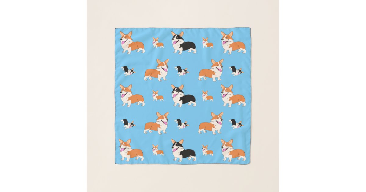 Laughing Pembroke Welsh Corgis Scarf | Zazzle