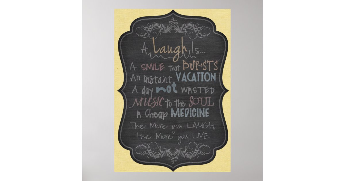 Laughter Poster | Zazzle