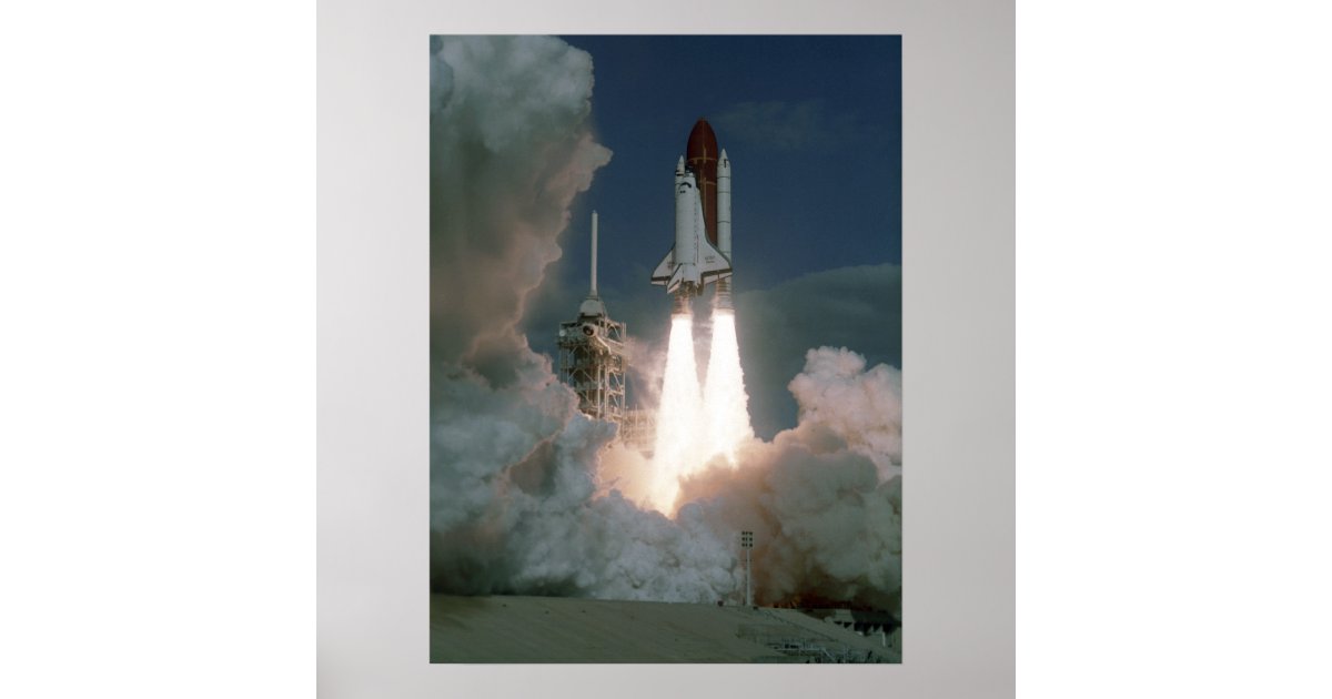 Launch of Space Shuttle Atlantis (STS-27) Poster | Zazzle