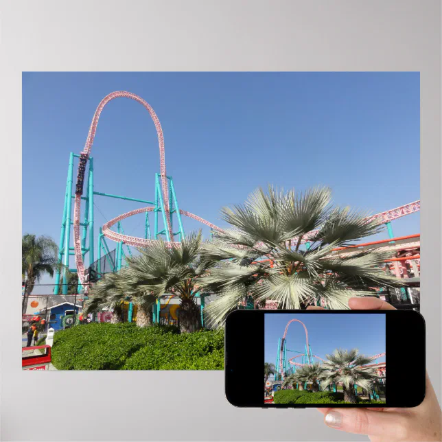 Launched Roller Coaster Poster | Zazzle