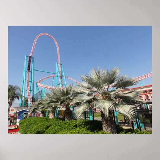 Launched Roller Coaster Poster | Zazzle.com