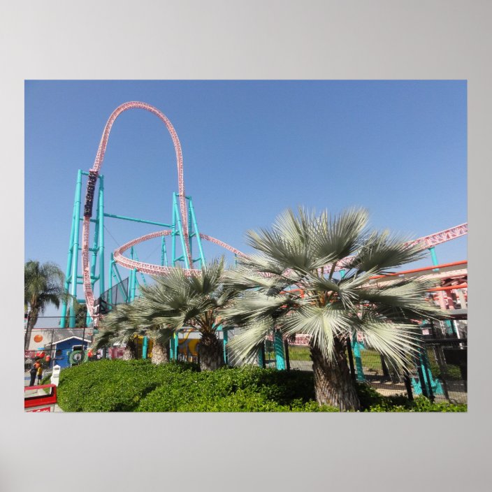 Launched Roller Coaster Poster | Zazzle.com
