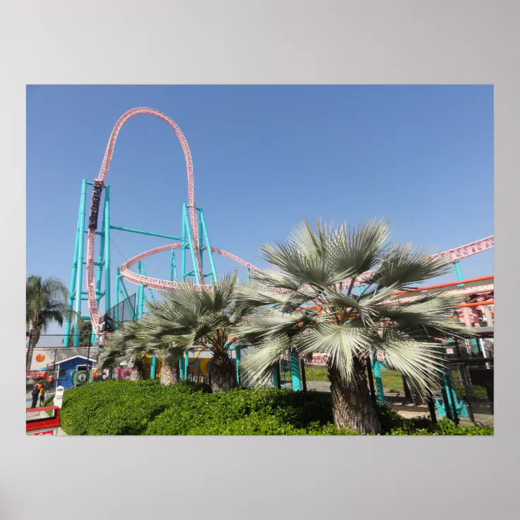 Launched Roller Coaster Poster | Zazzle