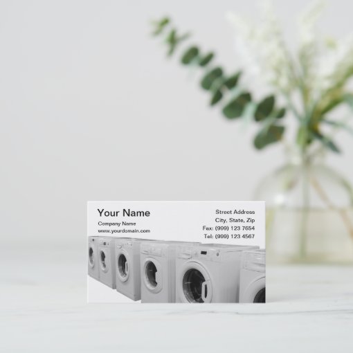Laundry Business Card | Zazzle