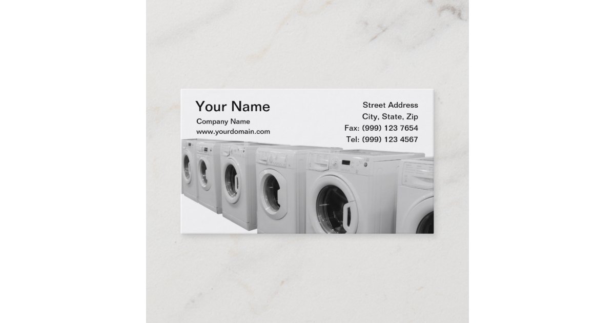 Laundry Business Card | Zazzle