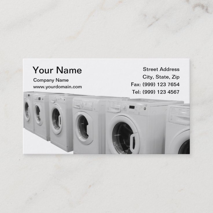 Laundry Business Card | Zazzle