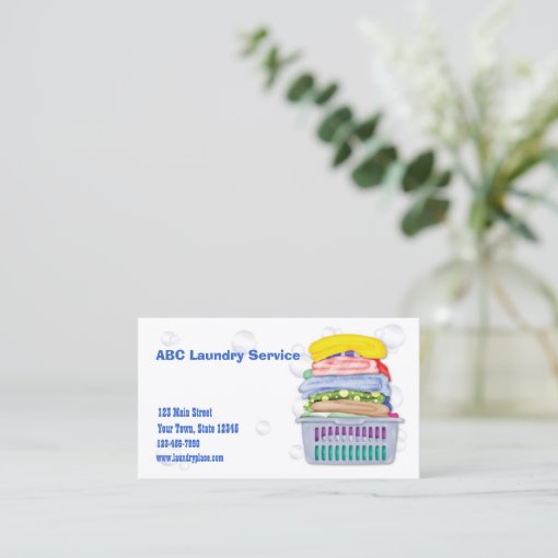 Laundry Business Card | Zazzle