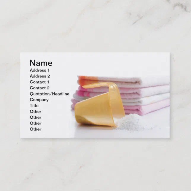 Laundry Business Card | Zazzle