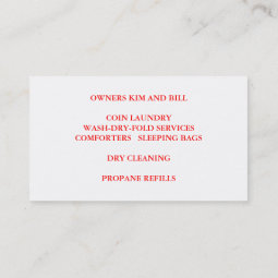 Laundry Business Card | Zazzle