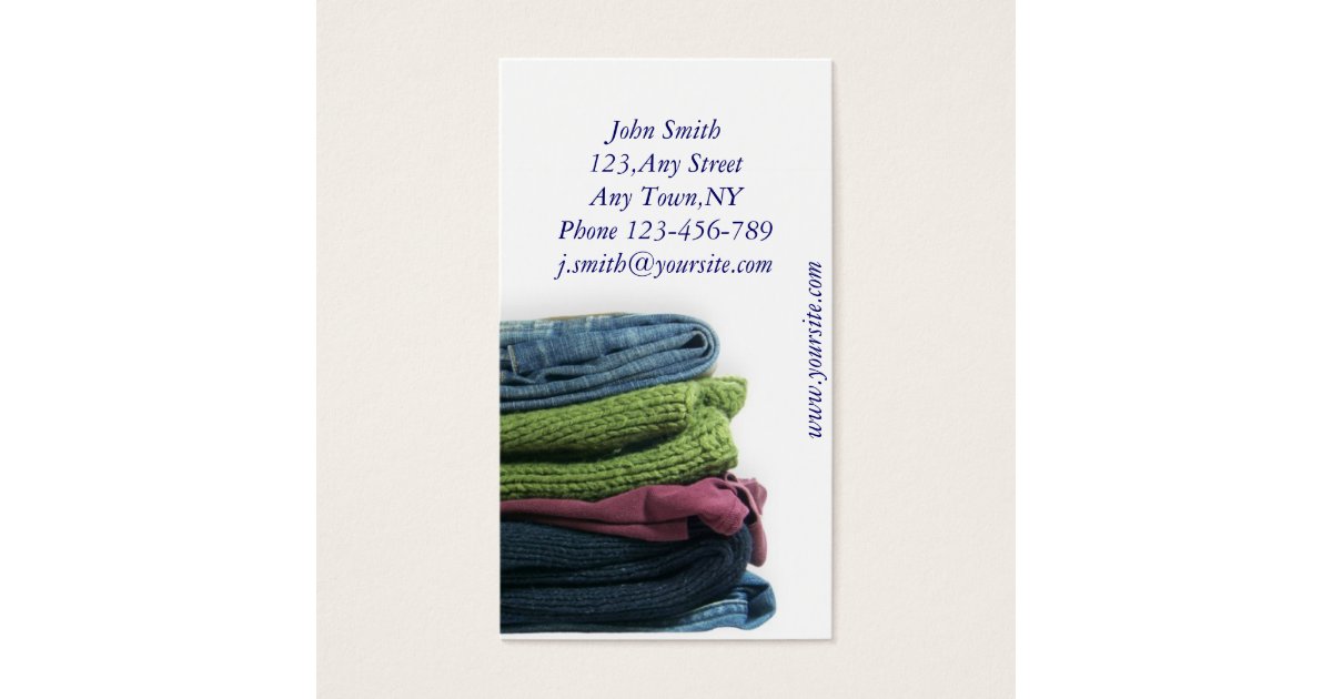 Laundry Business Card Template | Zazzle.com