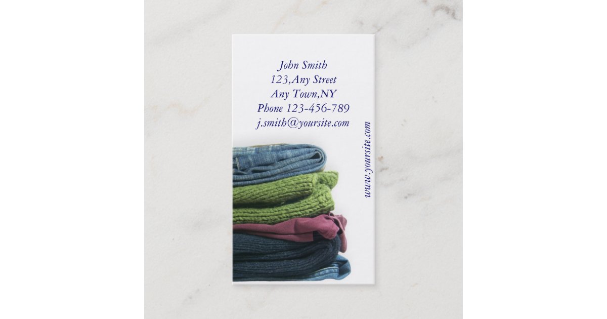 Laundry Business Card Template | Zazzle
