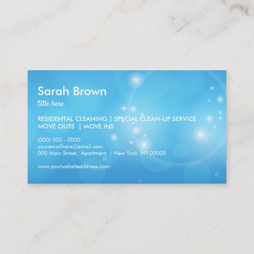 Laundry Cleaning Clothes Business Card | Zazzle