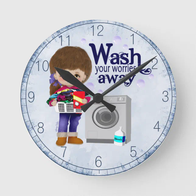 Laundry Room Clock | Zazzle