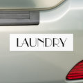 LAUNDRY ROOM DOOR SIGN BUMPER STICKER | Zazzle