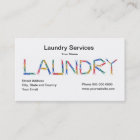 Laundry Service - Blue Water Business Card | Zazzle.com