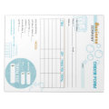 Laundry Services Laundromat Order Invoice Form Notepad | Zazzle