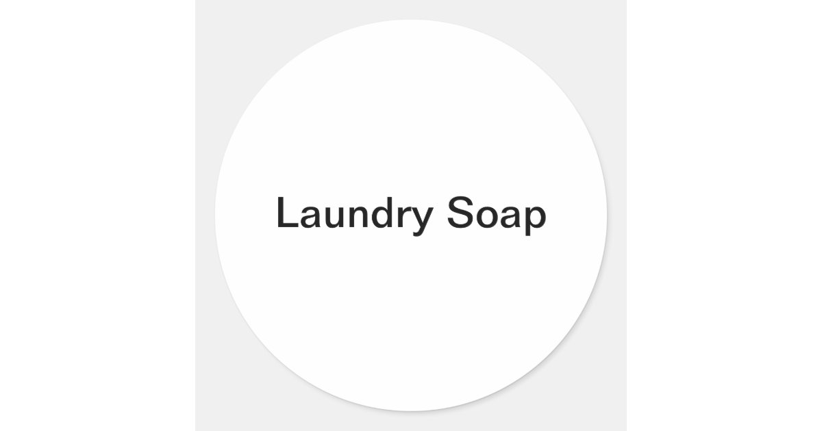 Laundry Soap Stickers | Zazzle