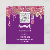 Laundry Washing Machine Home Cleaning QR Code Soap Square Business Card ...