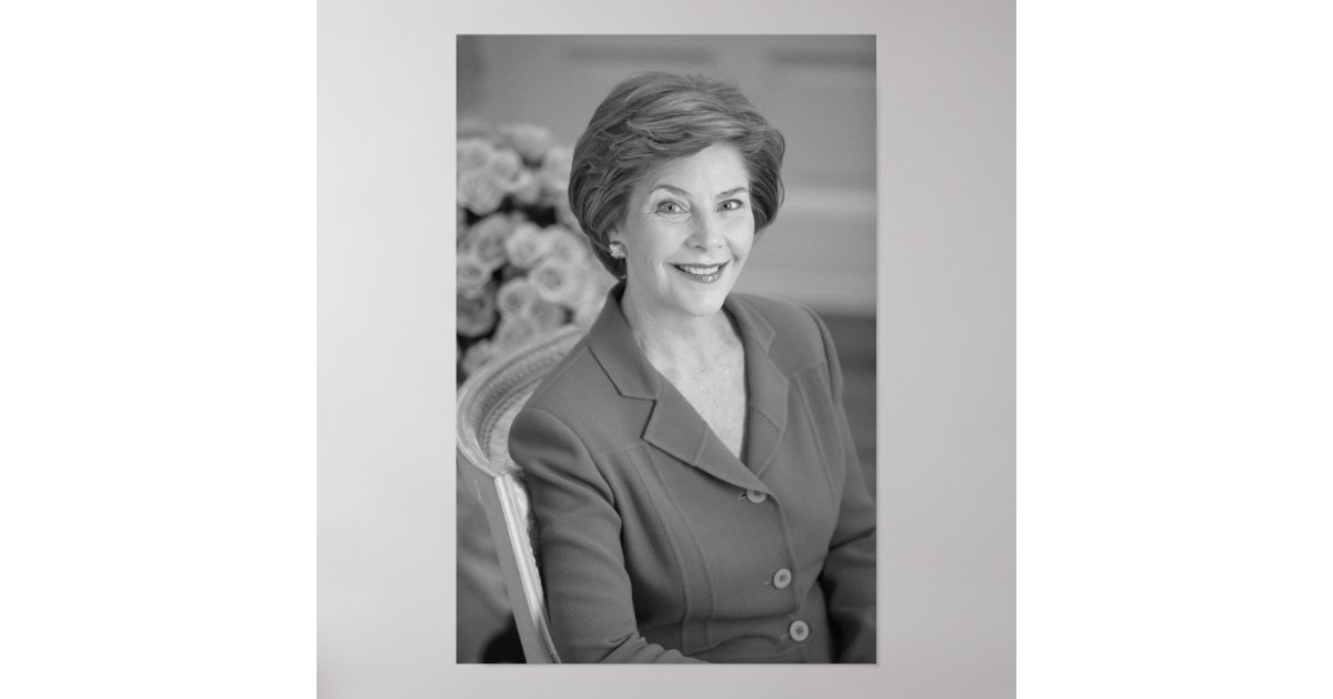 Laura Bush Official Portrait - 2005 Poster | Zazzle