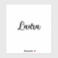 Laura Name - Handwritten Calligraphy Sticker | Zazzle