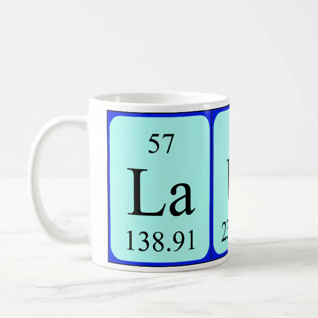Laura periodic table name mug | Zazzle