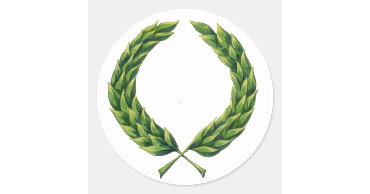 Laurel Wreath Stickers | Zazzle