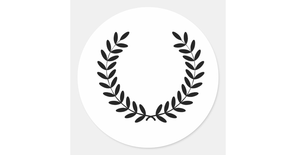 Laurel Wreath Stickers | Zazzle