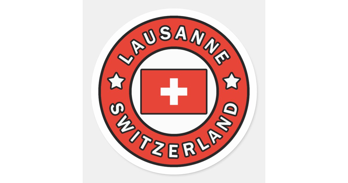 Lausanne Switzerland Classic Round Sticker | Zazzle