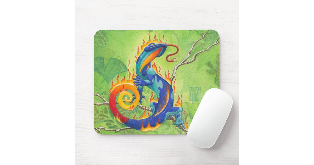 Lava Salamander Mouse Pad | Zazzle