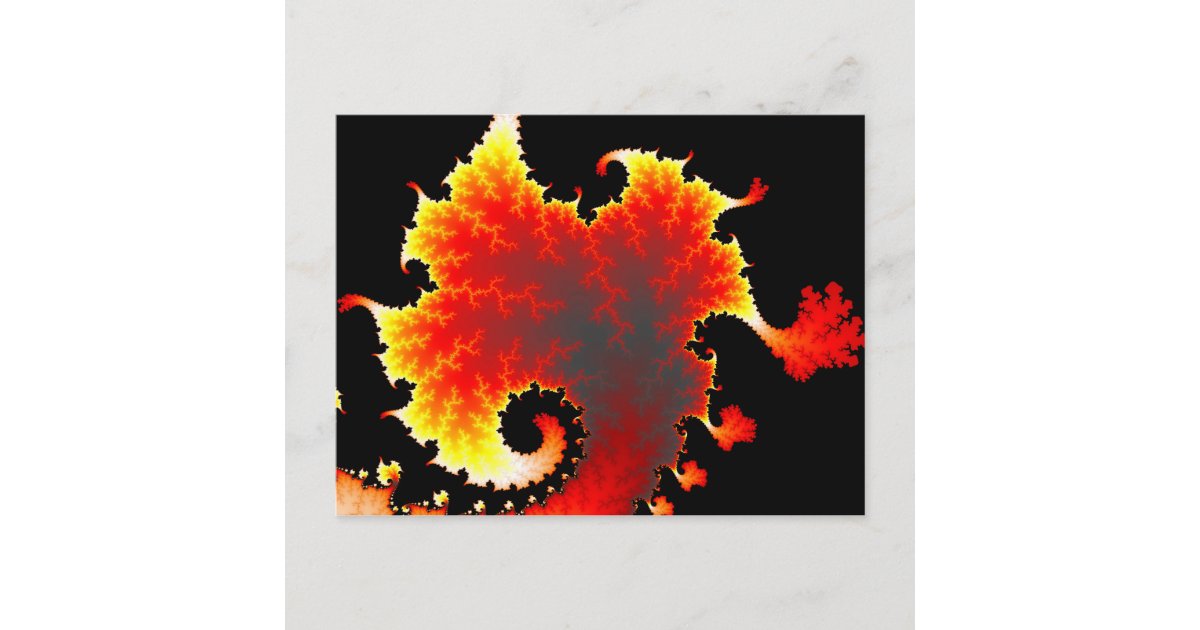 Lava Sea - Fractal Postcard | Zazzle