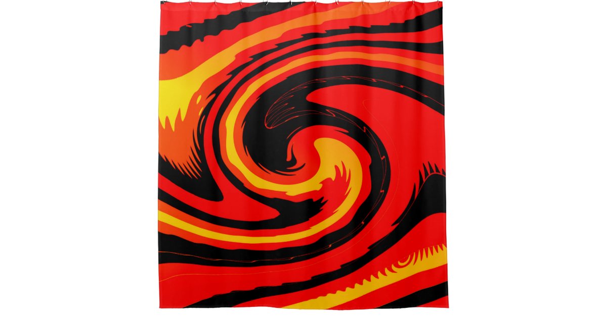 Lava shower curtain | Zazzle