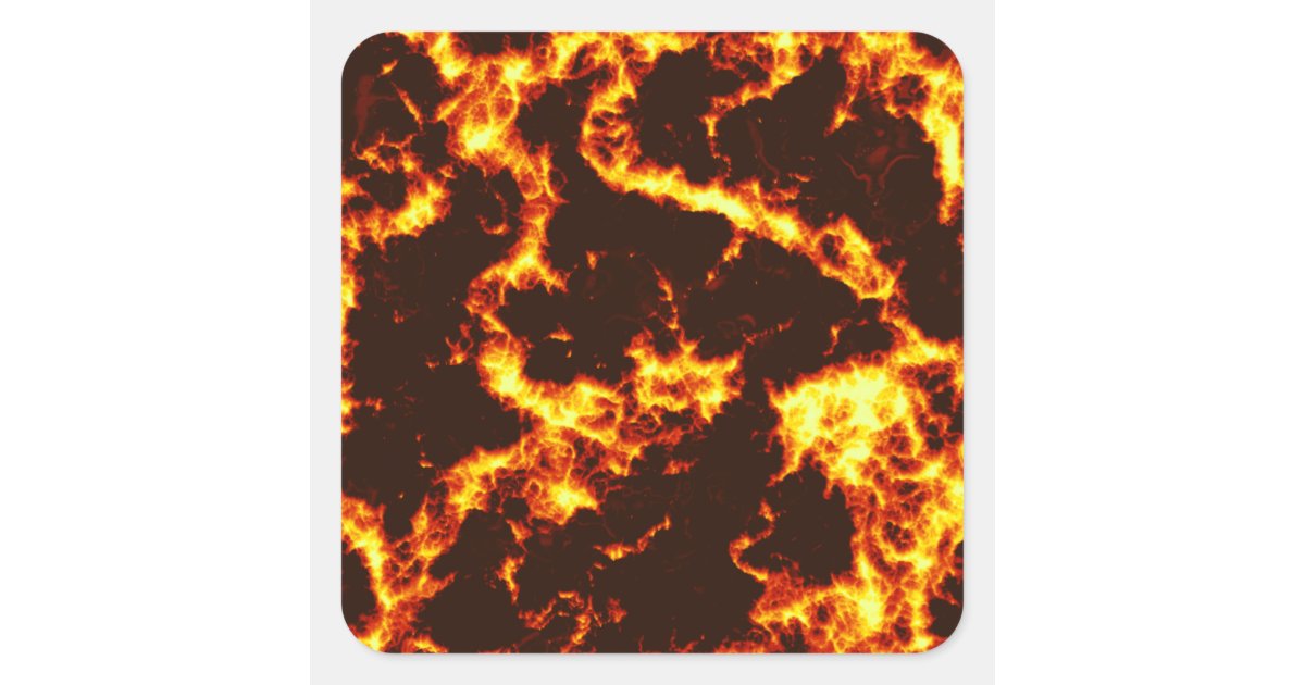 Lava Square Sticker | Zazzle