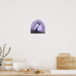 Lavendar Tree of Life Poster | Zazzle