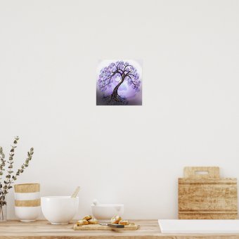 Lavendar Tree of Life Poster | Zazzle