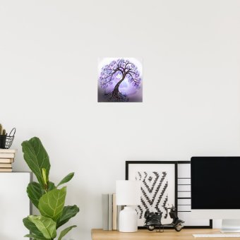 Lavendar Tree of Life Poster | Zazzle