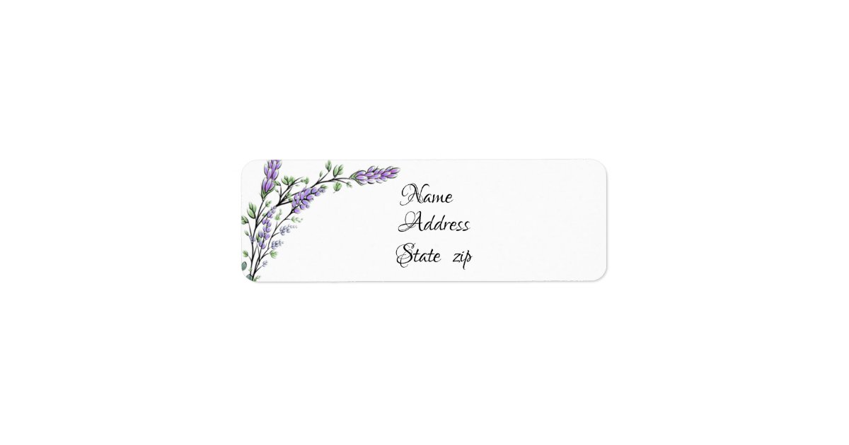 Lavender and Eucalyptus Label | Zazzle
