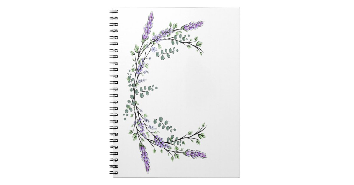 Lavender and Eucalyptus Notebook | Zazzle