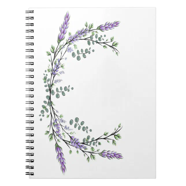 Lavender and Eucalyptus Notebook | Zazzle