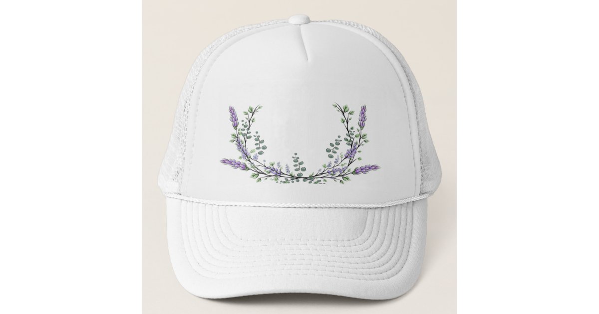 Lavender and Eucalyptus Trucker Hat | Zazzle