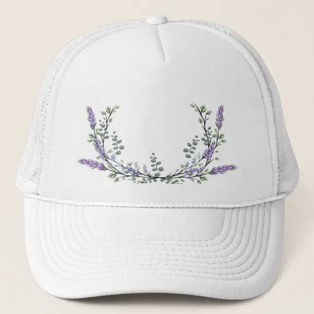 Lavender and Eucalyptus Trucker Hat | Zazzle