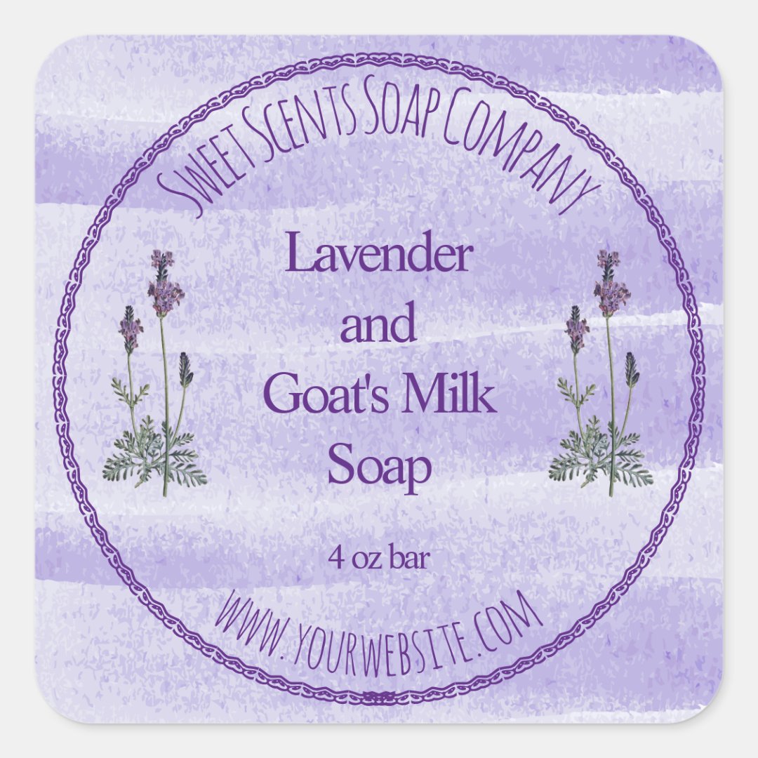 Lavender Bath and Cosmetics Label | Zazzle