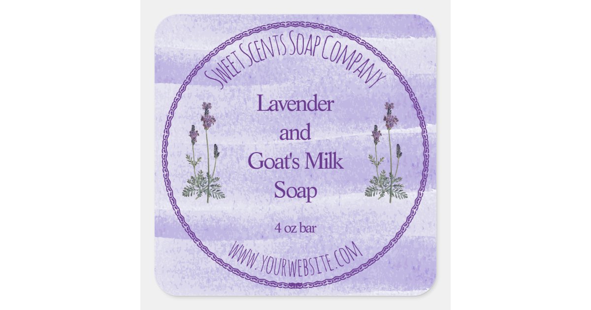 Lavender Bath and Cosmetics Label | Zazzle