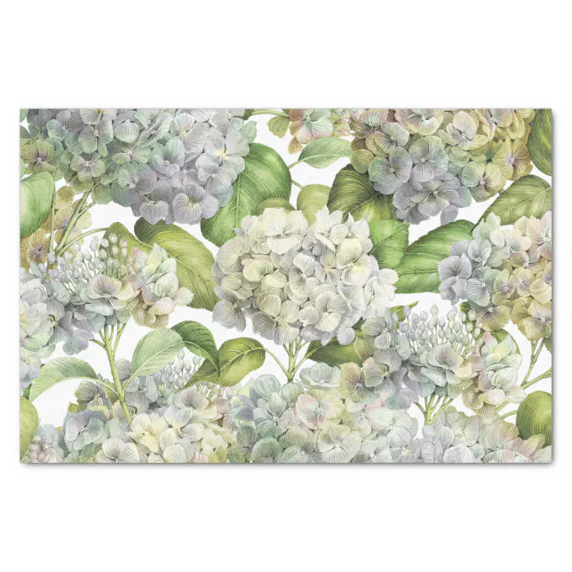 Lavender Blue Hydrangea Floral Tissue Paper | Zazzle
